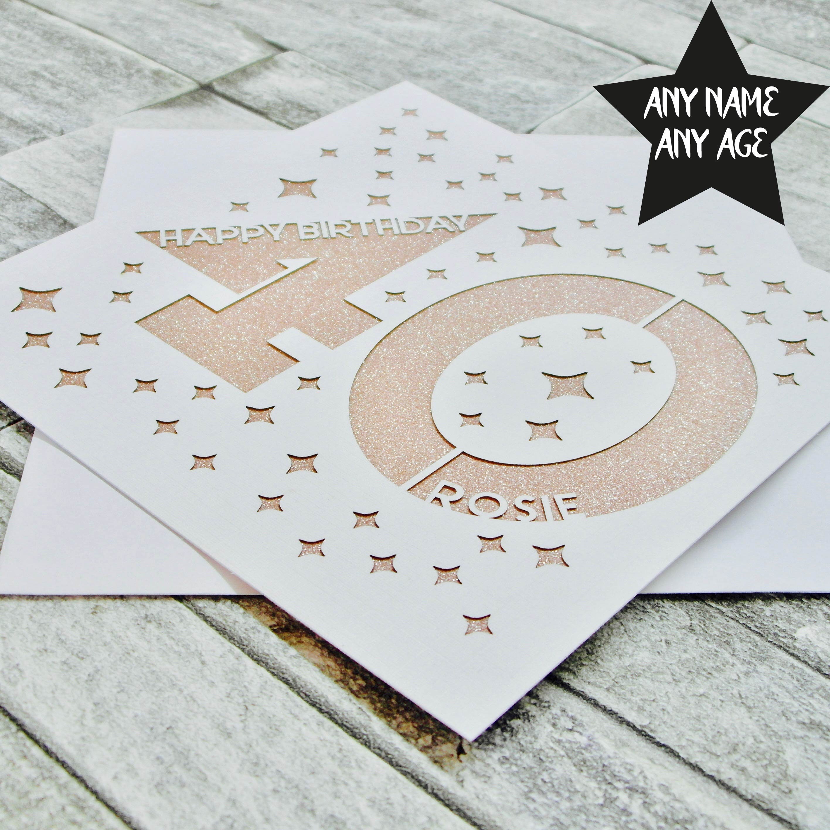 Personalised 40th Birthday Card 40th Birthday Card Age 40 - Etsy UK