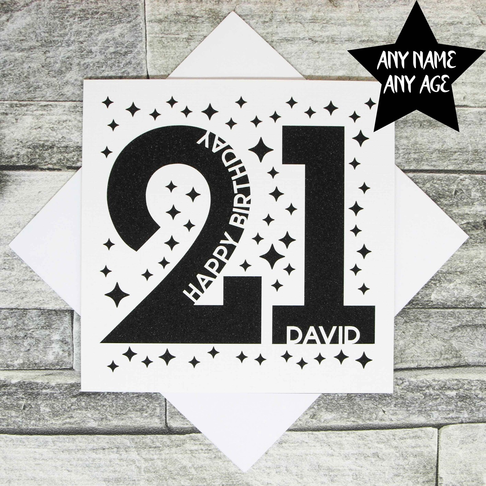 Personalised 21st Birthday Card 21st Birthday Card Etsy Uk