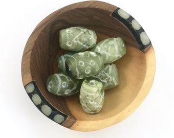 Carved jade bead | Etsy