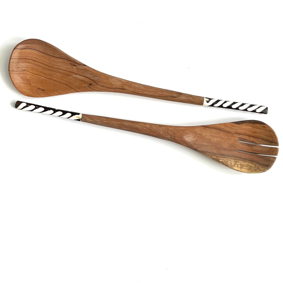BATIK SERVING UTENSILS Set of Extra Large Batik Bone - Etsy