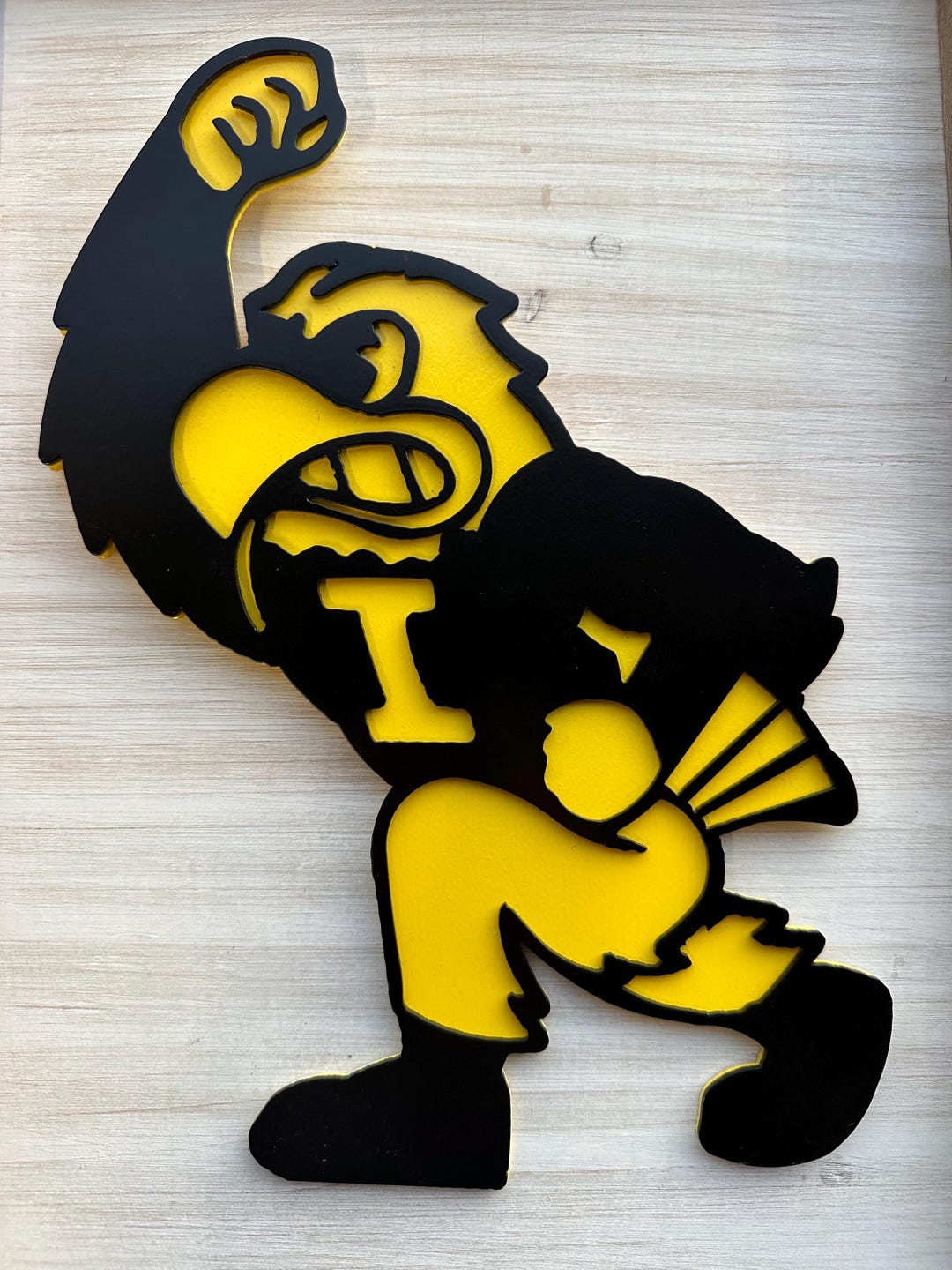Iowa Hawkeyes Metal Wall Decor: Licensed Fighting Herky *licensed* - Etsy