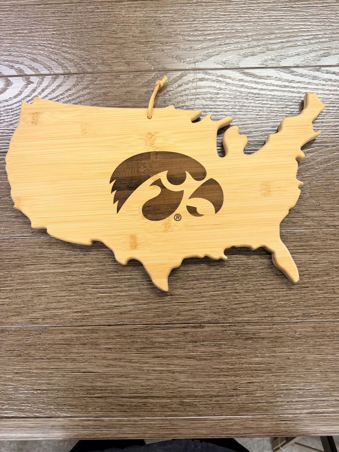 Iowa Hawkeye Tiger Hawk Nation Bamboo Cutting Board *LICENSED* - Etsy