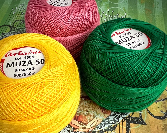Tatting Thread Altin Basak Polyester, Thin Strong Thread in Pink or ...