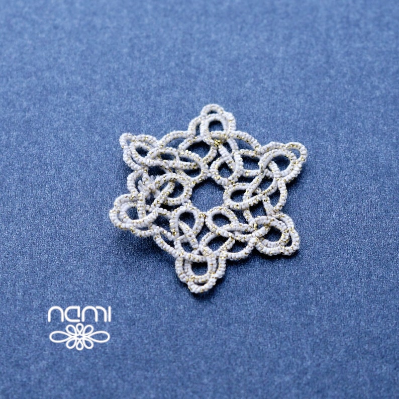 Celtic Christmas Star Tatting Tutorial, Step by Step Pdf Pattern for ...