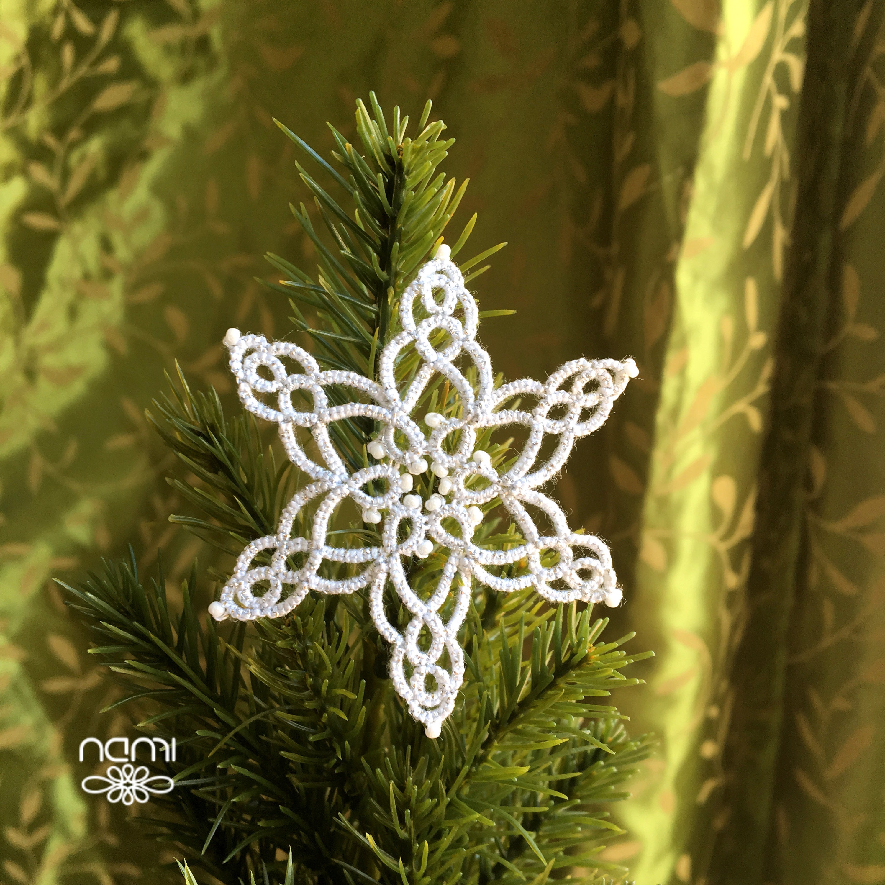 Tutorial, Pattern for Tatting Shuttle Christmas Snowflake, Christmas ...