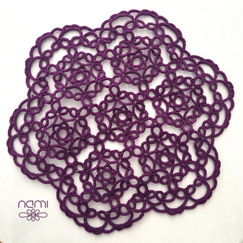 Tatting Tutorial for Little Doily Pdf Step by Step Tutorial - Etsy