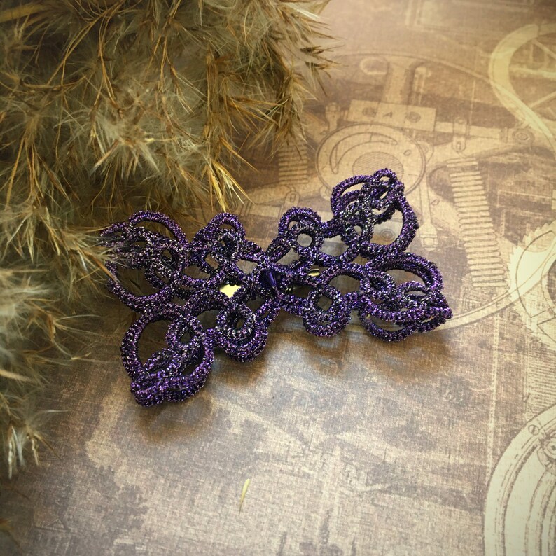 Brooch Bow Tatting Tutorial, Tatting Shuttle Pattern With Step by Step ...