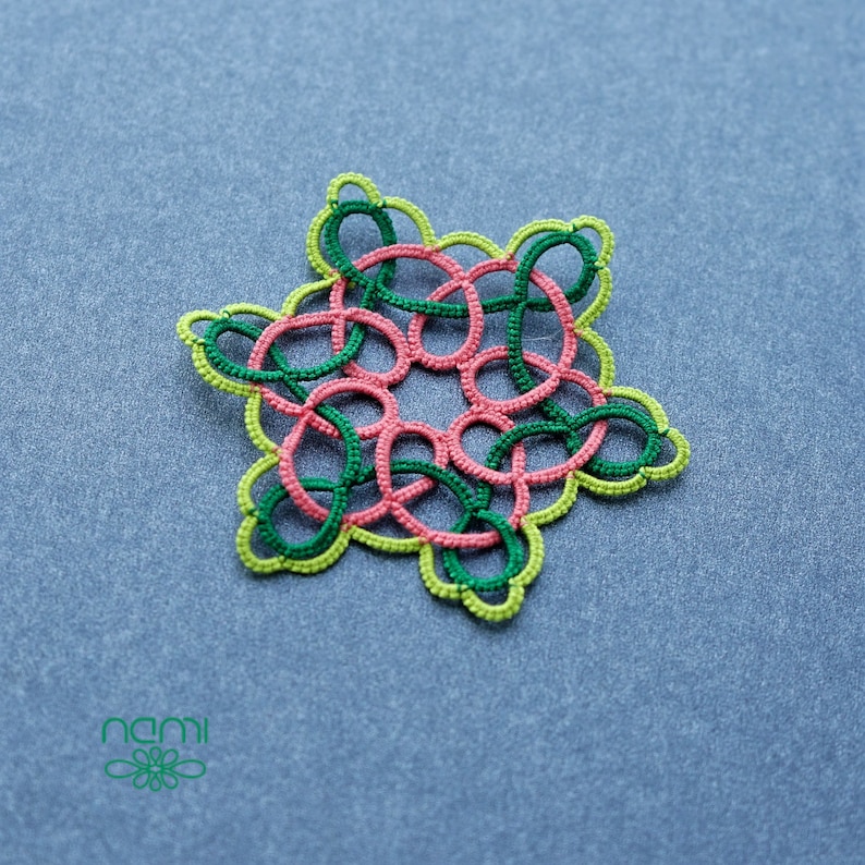 Celtic Christmas Star Tatting Tutorial, Step by Step Pdf Pattern for ...