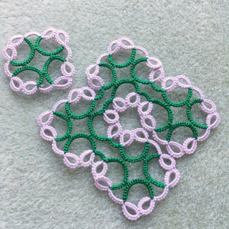 Tatting Tutorial Magic Square, Tatting Shuttle Pattern With Step by ...