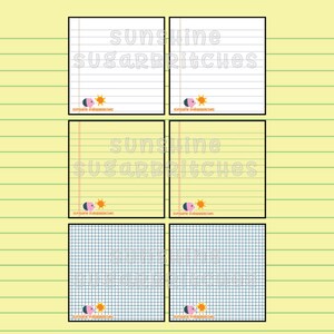 Test Taking Notes Vol. 1 & 2 Encouragement 18 Designs 6 Blank PRINTABLE ...