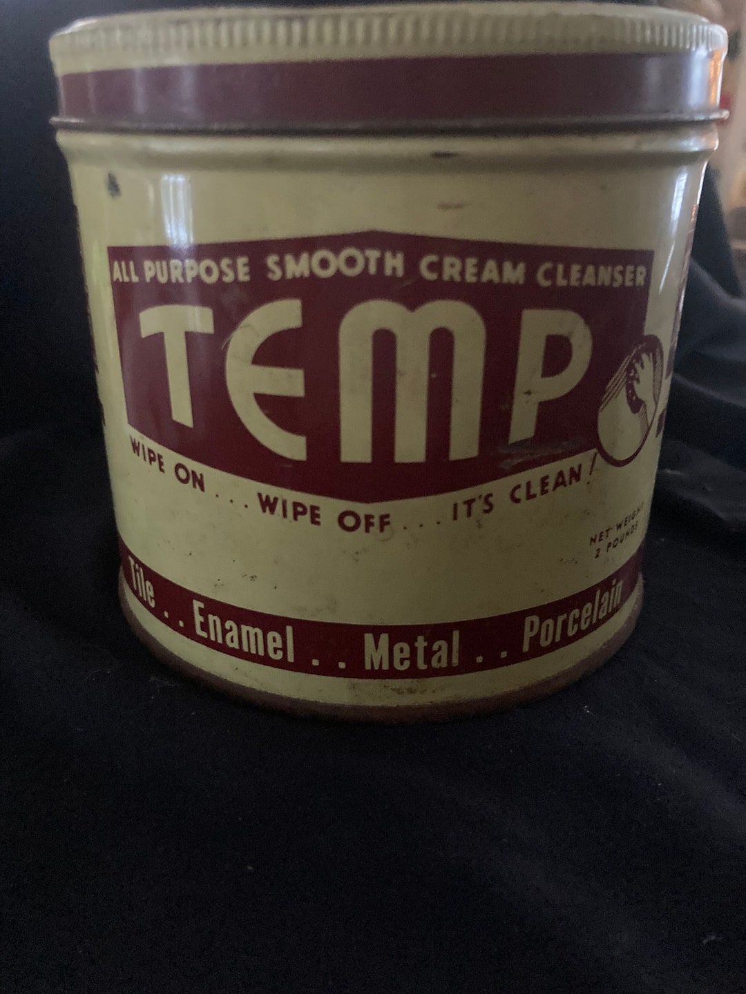 Rare Find! Vintage Temp All Purpose Smooth Cream Cleanser (has Contents ...
