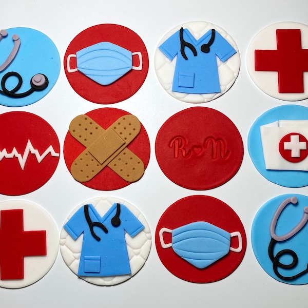 Nurse Cupcake Topper - Etsy