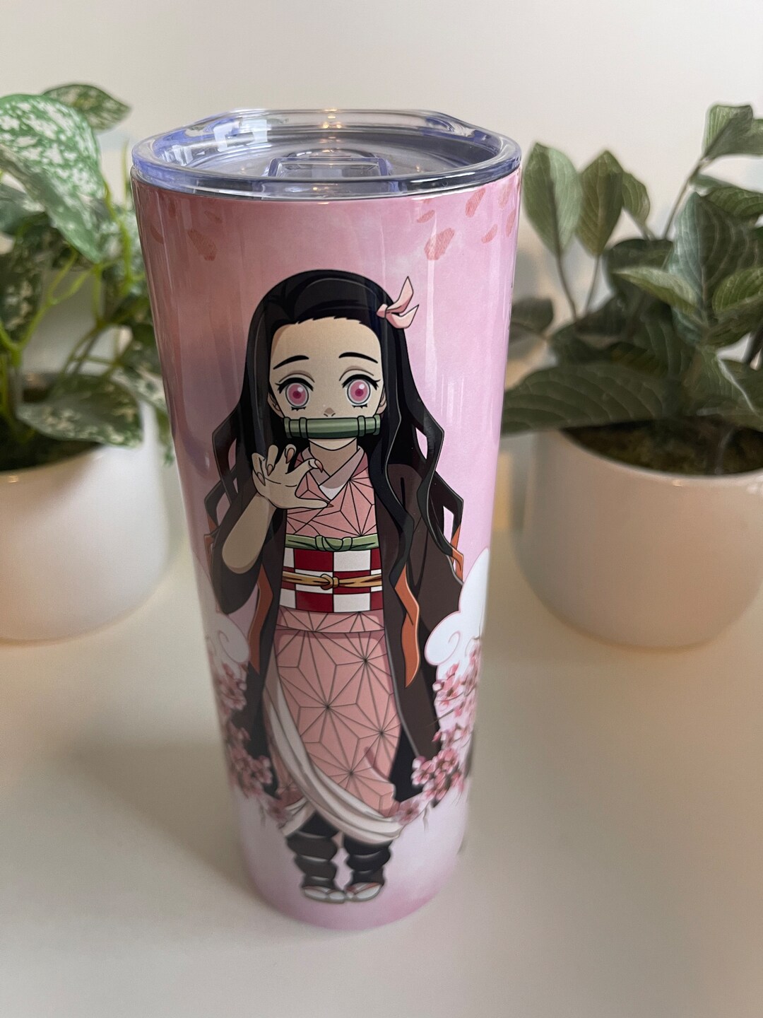 Nezuko Tumbler // Demon Slayer Tumbler // 20 Ounce Skinny - Etsy