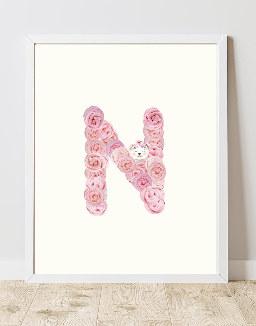 Capital Letter N, ABC Poster N, Letter Poster N, Kids Room Decor ...