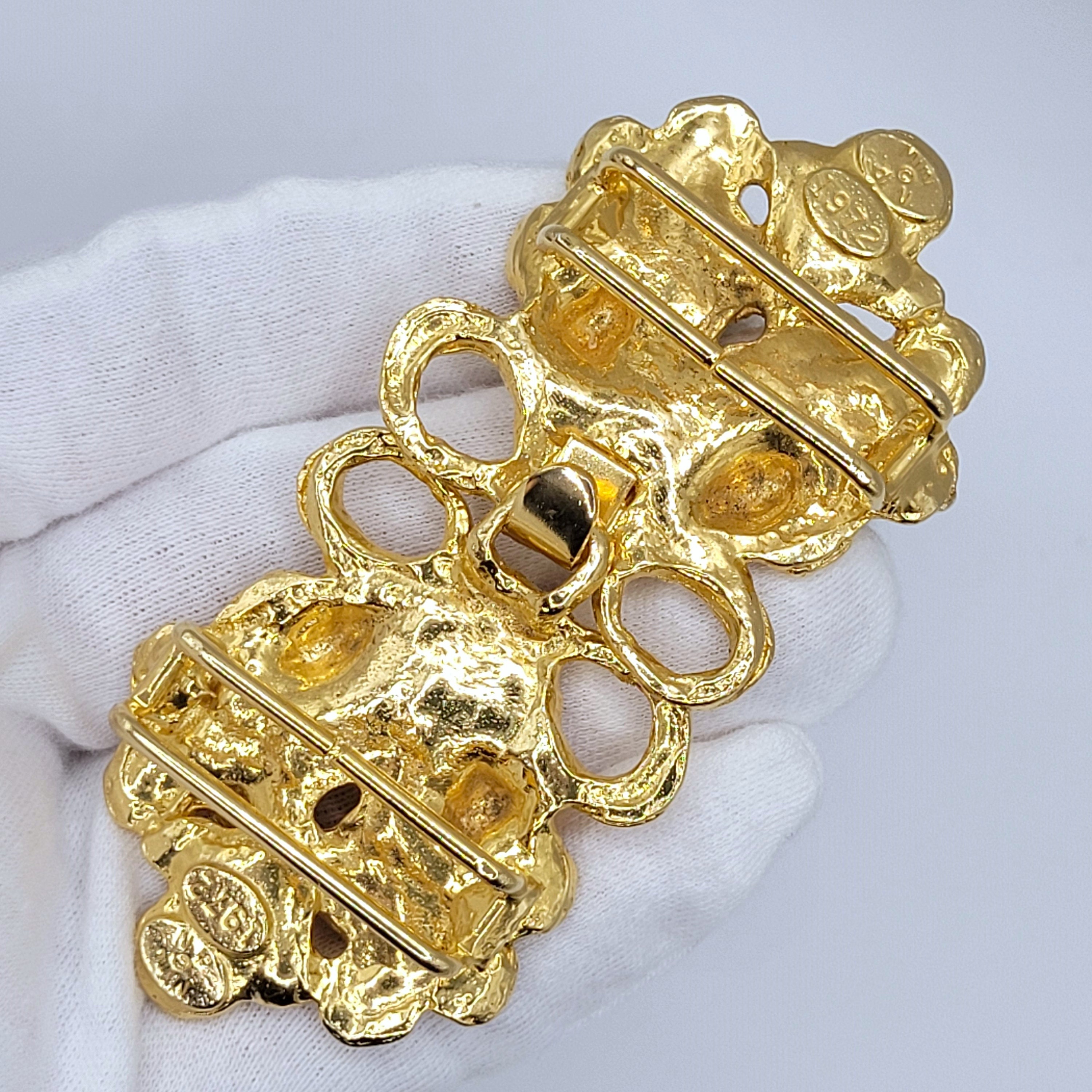 RARE! Mimi Di N 1972 Figural Acorn & Leaf Design Belt Long Double ...