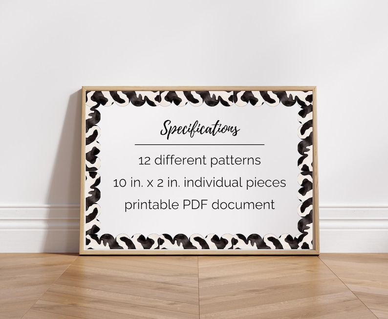 Printable Bulletin Board Borders | Animal Print Safari Classroom Decor ...