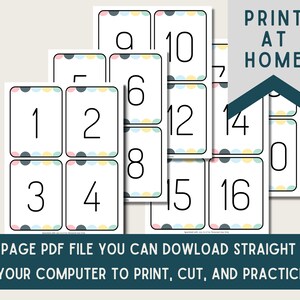 Simple Number Flashcards for Toddlers & Preschoolers | Kids Montessori ...