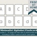 Minimalist Alphabet Flashcards for Toddlers and Preschoolers | ABC ...