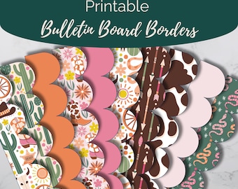 Printable Bulletin Board Borders | Western Cowgirl Classroom Decor ...