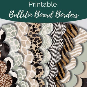 Printable Bulletin Board Borders | Animal Print Safari Classroom Decor ...