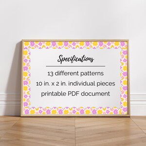 Printable Bulletin Board Borders | Groovy 70s Classroom Decor ...