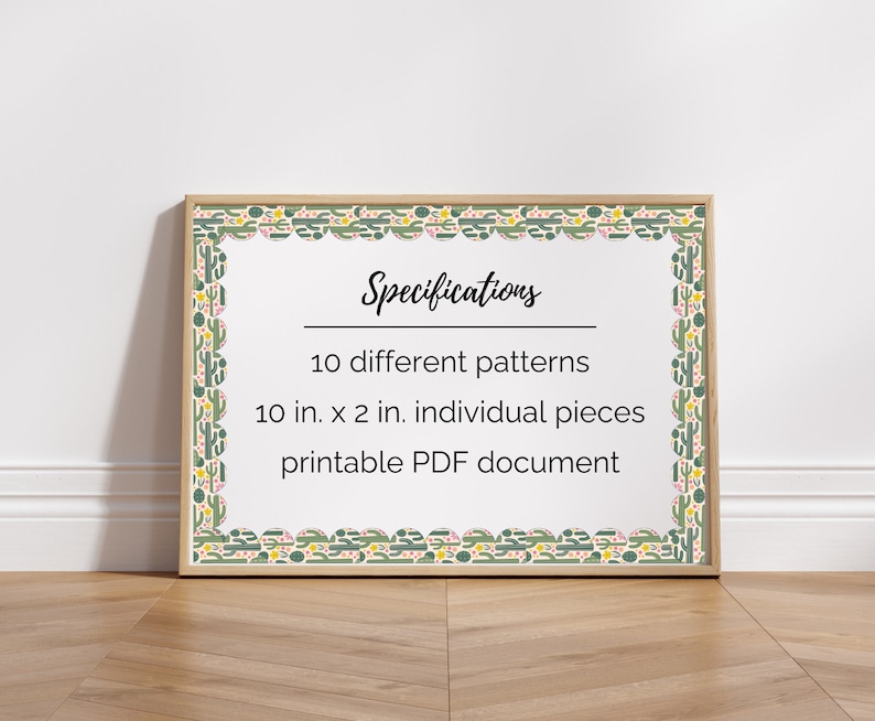 Printable Bulletin Board Borders | Western Cowgirl Classroom Decor ...
