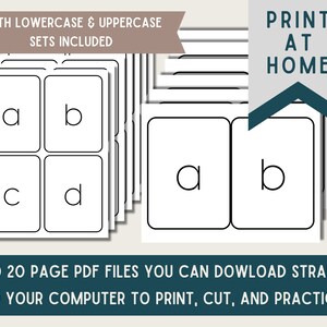 Minimalist Alphabet Flashcards for Toddlers and Preschoolers | ABC ...