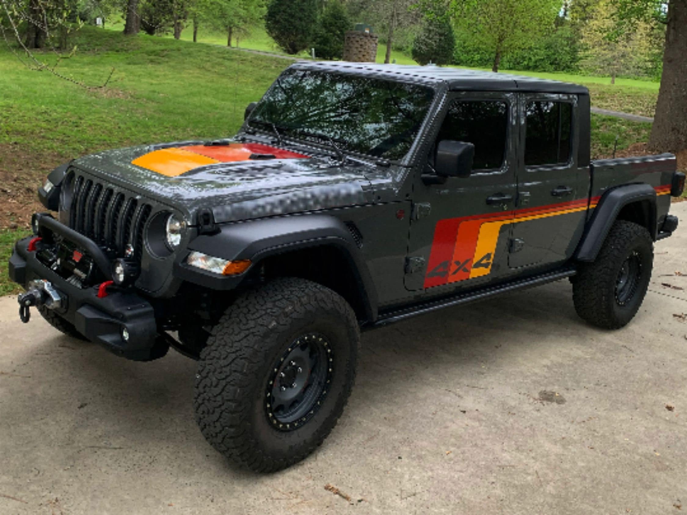Graphic Kit Compatible With Jeep Gladiator 2020 Rubicon Retro Vintage ...