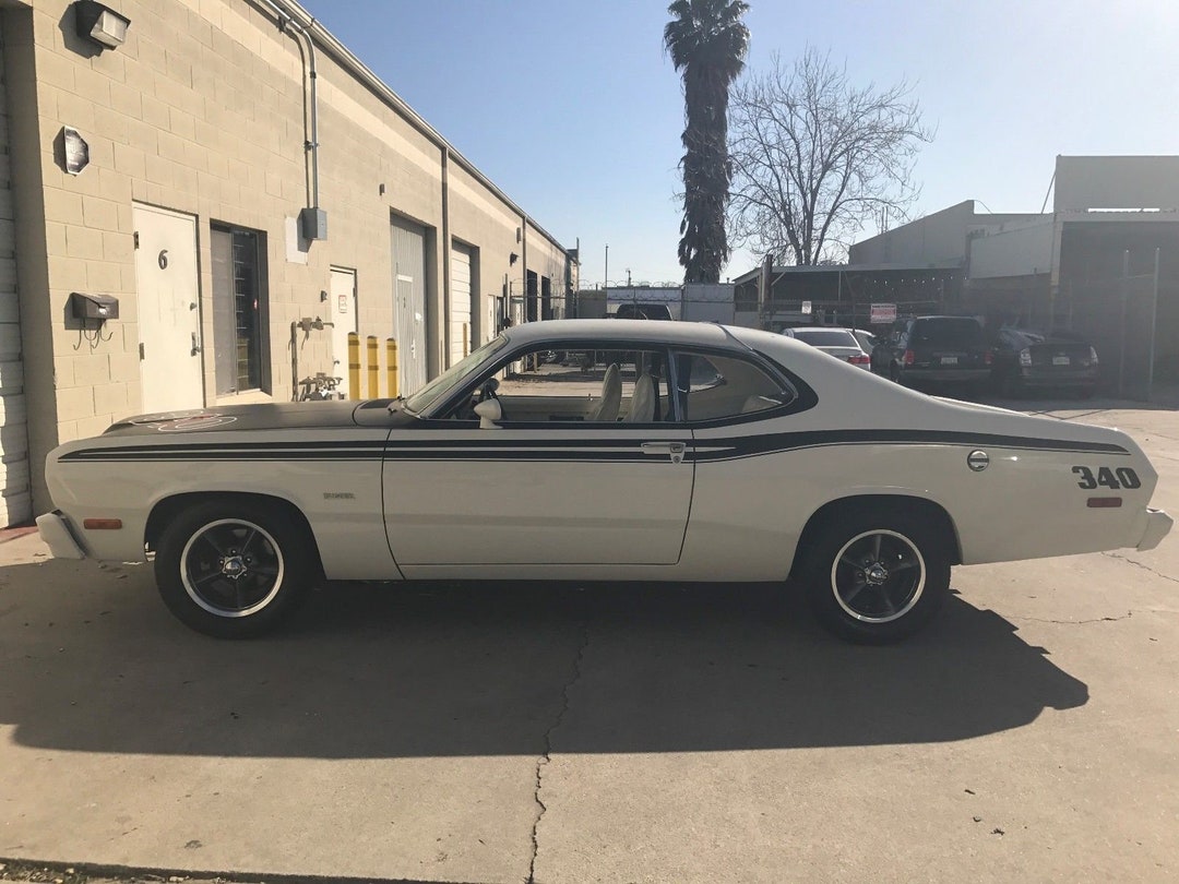 1973 1974 Plymouth Duster 340 Side Stripe Decal Kit Vinyl Graphic Mopar ...