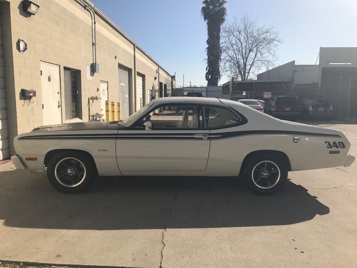 1973 1974 Plymouth Duster 340 Side Stripe Decal Kit Vinyl Graphic Mopar ...