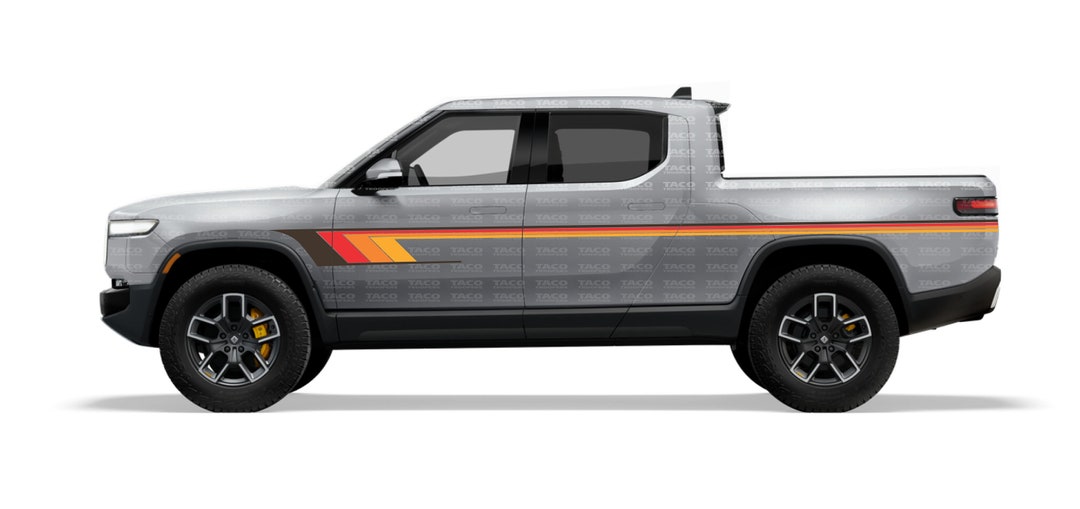 Graphic Kit Compatible With Rivian R1T Taco Troopers Retro Vintage ...