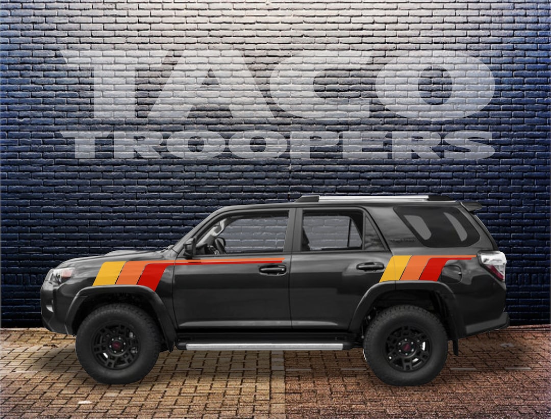 Kit - Toyota 4runner TRD Racing Ivan Stewart Retro Vintage Stripe Kit ...