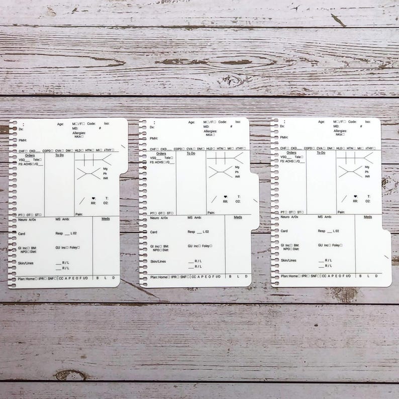 Pop-in Pages: Medsurg & PCU (set of 3) - Etsy