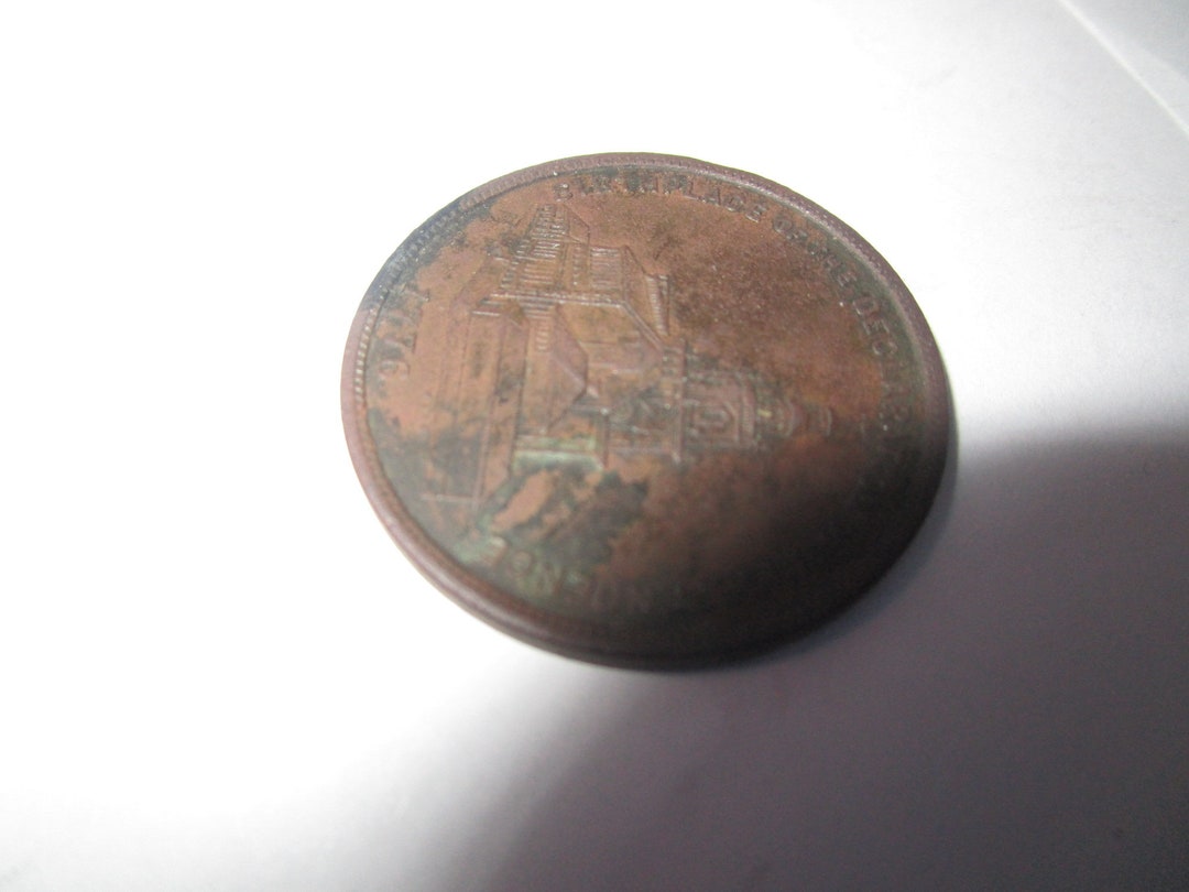 1899 Antique Advertising Trade Token Home of the Philadelphia Record ...