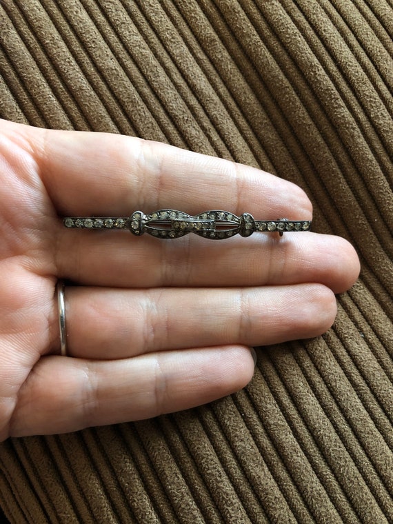 antique bar pin signed - Gem