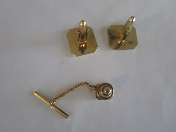 Retro Designer Swank Monogram " E " Matching Set Cuff… - Gem