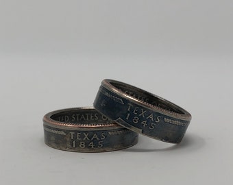 Texas Coin Ring | Etsy