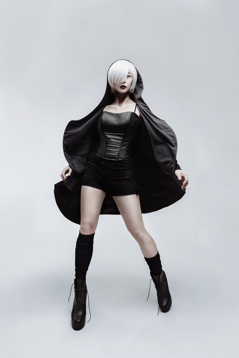 Gothic Dark Dress For Fashion Vampire Costume Oversized Cardigan