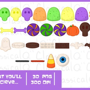 Halloween Candy, Clip Art, Halloween PNG, Chocolates, Printable ...