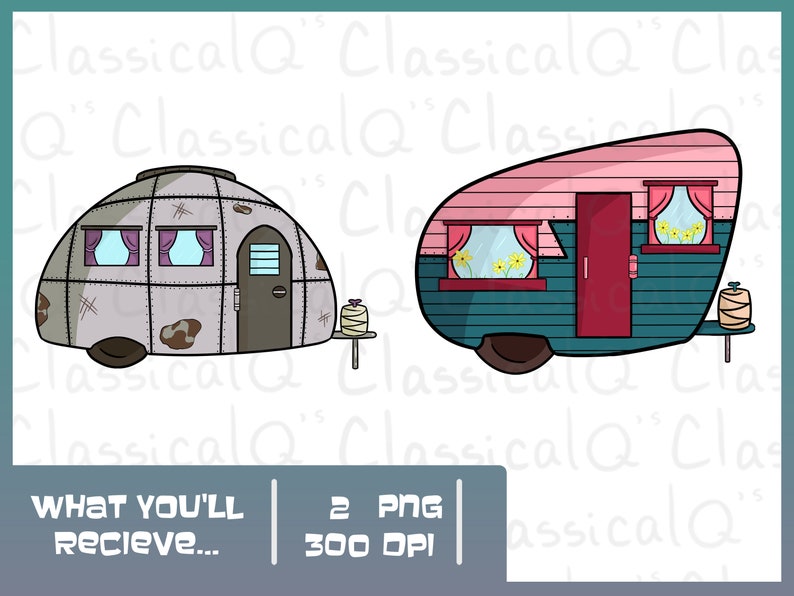 Retro, Happy Camper Clip Art, Summer, Travel, PNG, Camping, Vintage ...