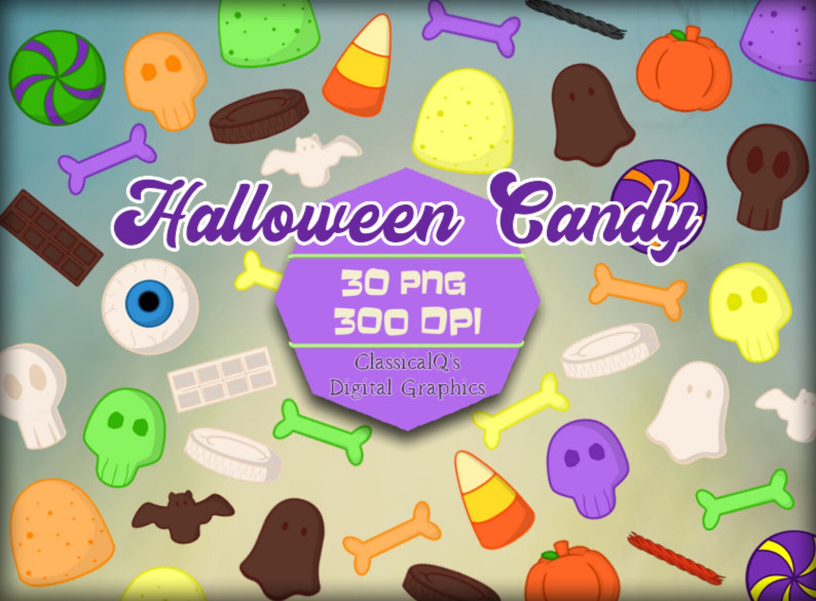 Halloween Candy, Clip Art, Halloween PNG, Chocolates, Printable ...