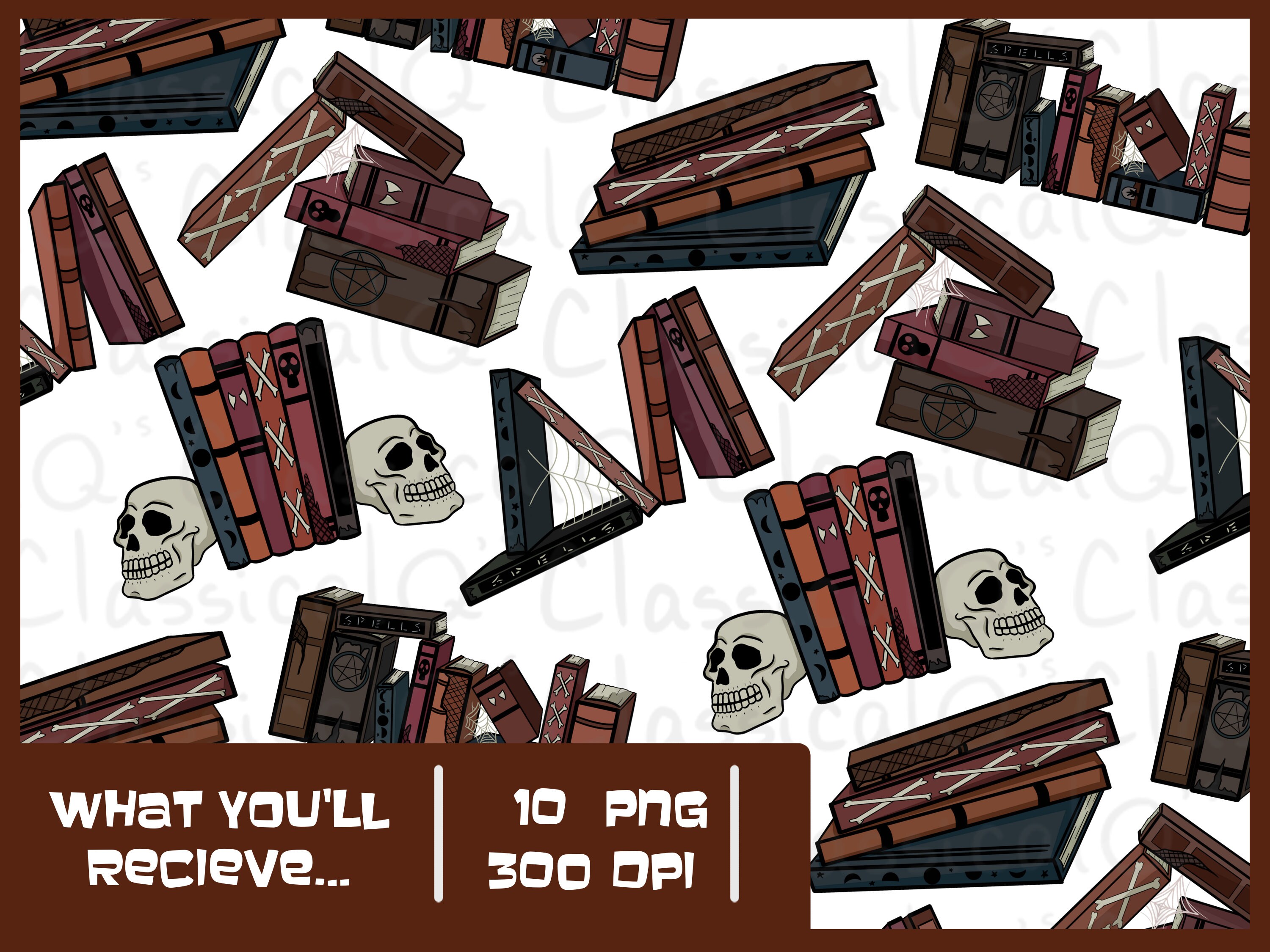 Spooky Png Halloween Books Halloween Clip Art October - Etsy