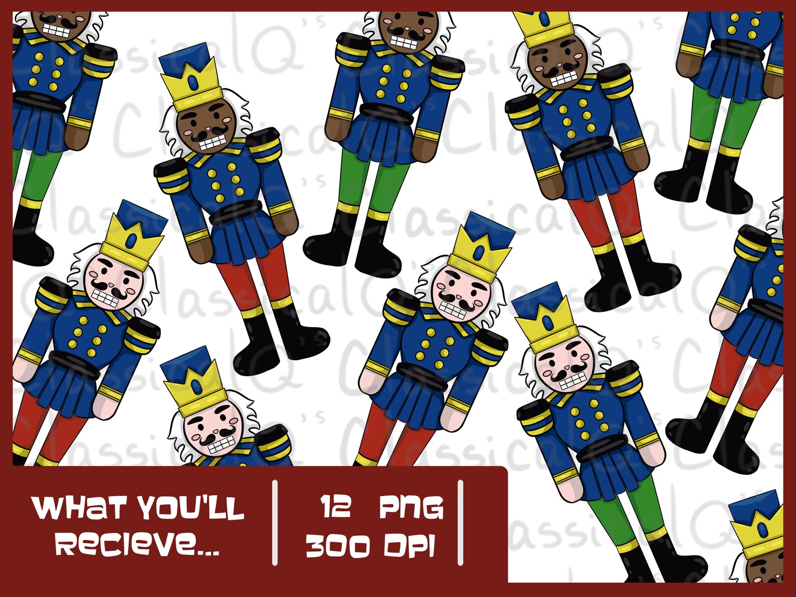 Assorted Nutcracker Clip Art Christmas Clip Art Nutcracker - Etsy