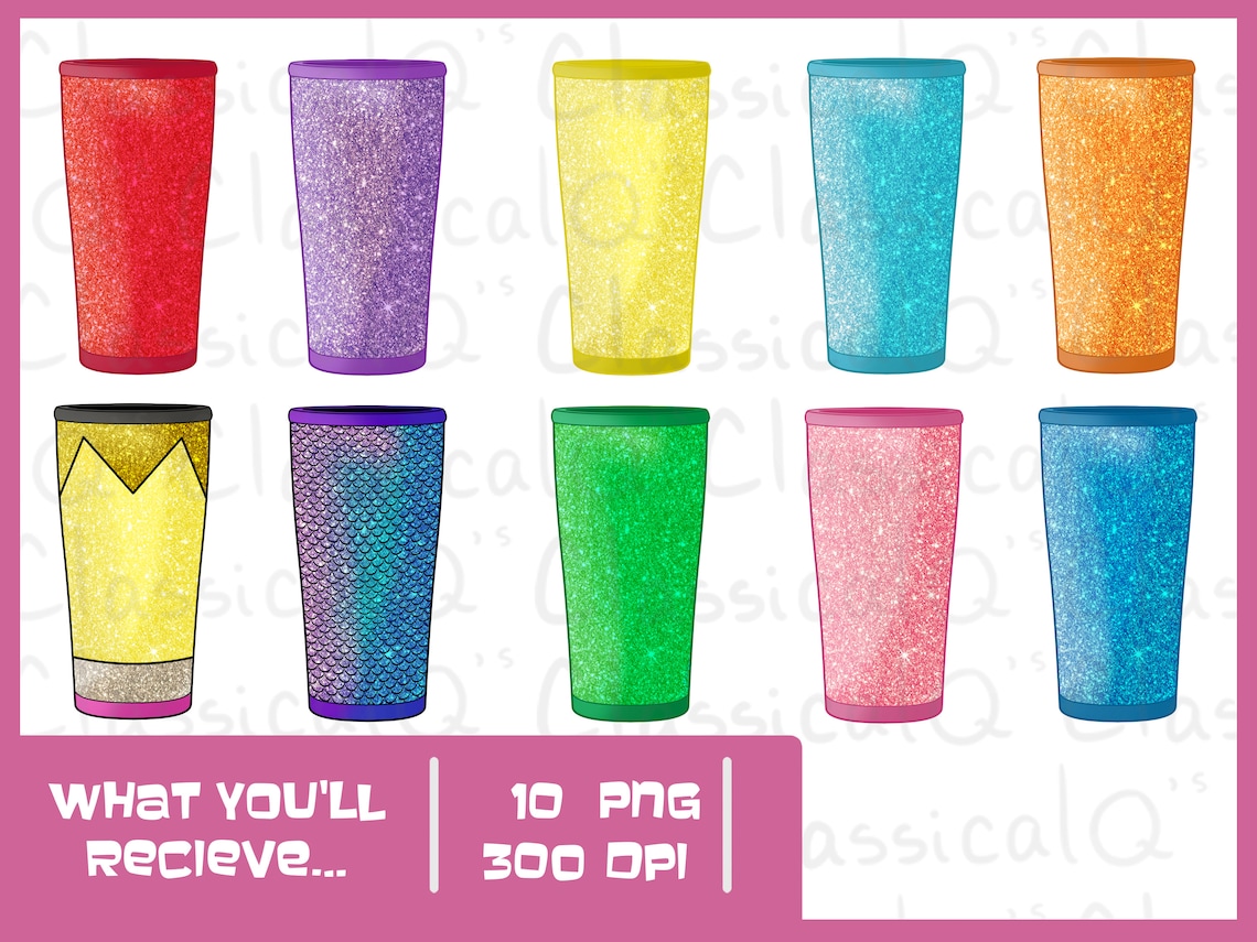 Glitter Tumblers, Clip Art, Digital Crafts, Drink Tumbler, Digital ...