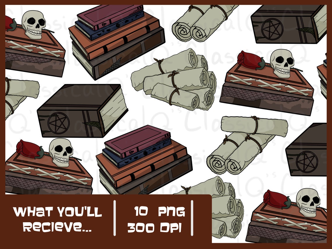 Spooky Png Halloween Books Halloween Clip Art October - Etsy