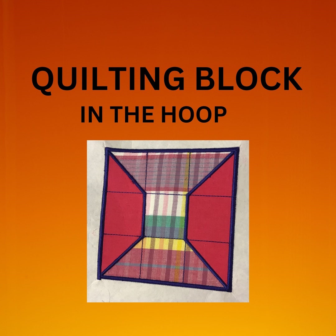 Quilt Block 4, Applique Quilt Pattern PDF, Spool Quilt Block, Instant ...