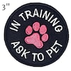 Dog Rescue Patch 3 Inch Round Patch Embroidered Rescue Dog Patch ...