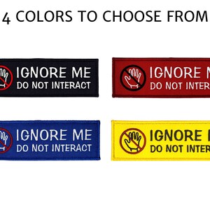 Embroidered 2"x6" Patch for Working Dogs With "don't Touch" Sign and ...