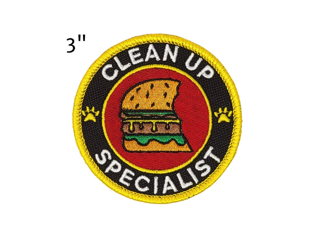 3-inch Round Patch "clean UP Specialist" | Funny Patch for Dogs ...