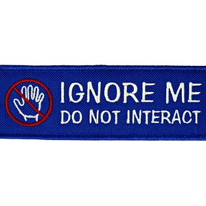 Embroidered 2"x6" Patch for Working Dogs With "don't Touch" Sign and ...